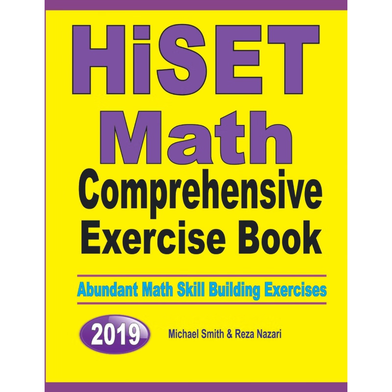 按需印刷不退不换HiSET Math Comprehensive Exercise Book[9781646125463]