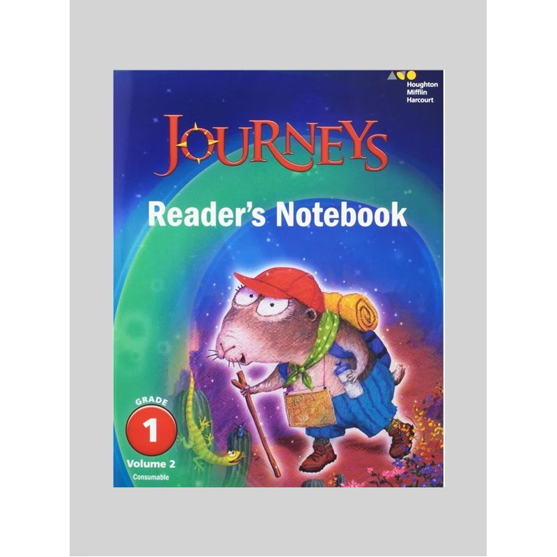 英文原版 Journeys: Reader's Notebook Volume 2 Grade 1 原版进口图书籍【上海外文书店】