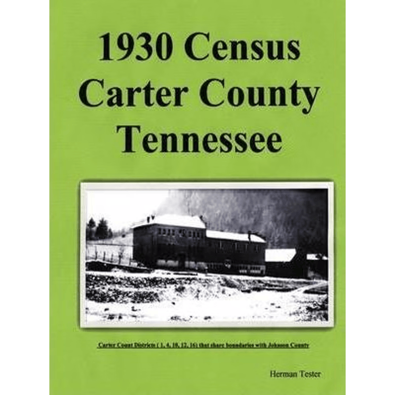 按需印刷不退不换1930 Census Carter County Tennessee[9780578014753]
