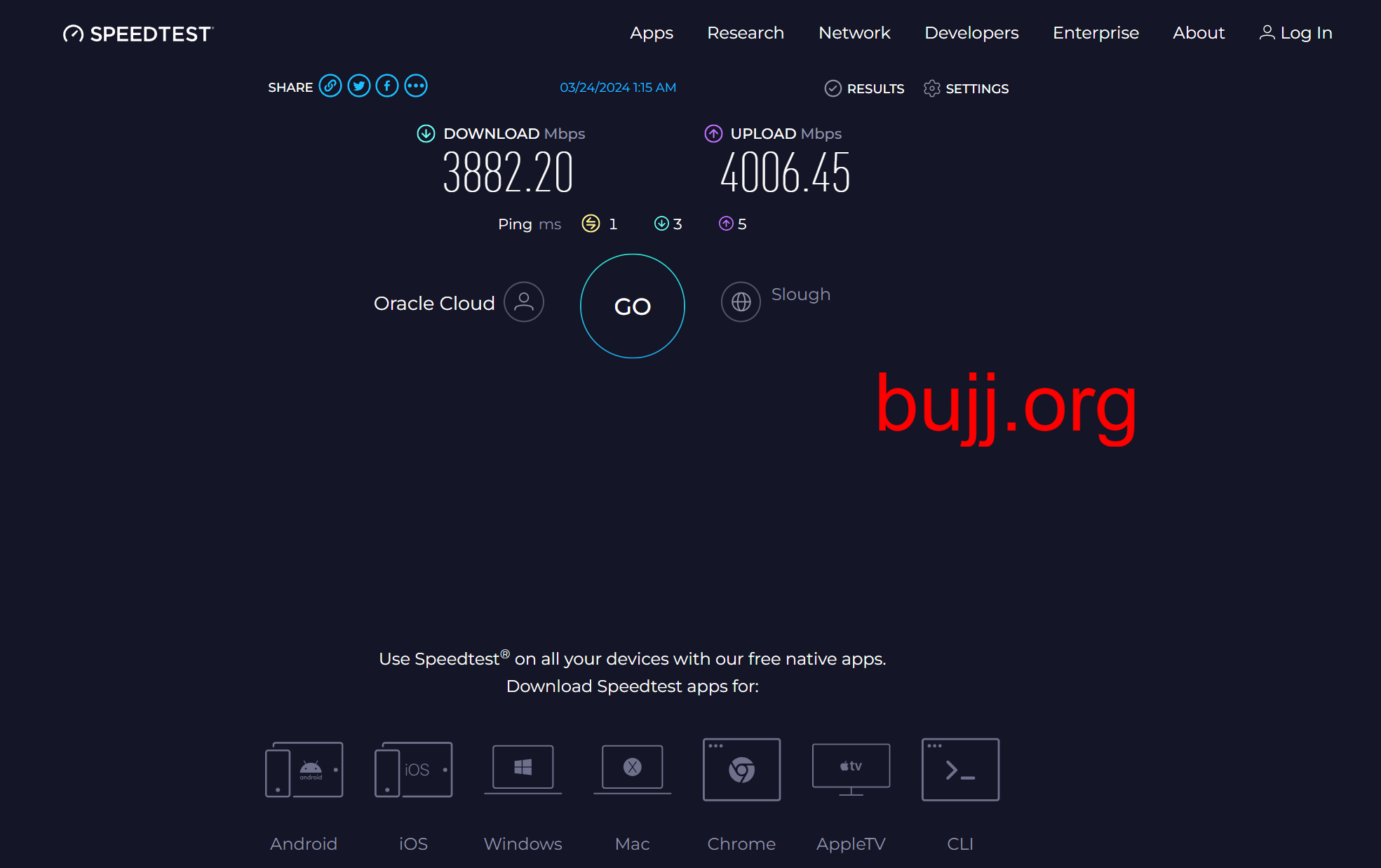bujj博客 - sptest：基于 Speedtest CLI 的一键测速脚本
