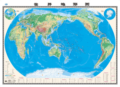 高清世界地形图图片