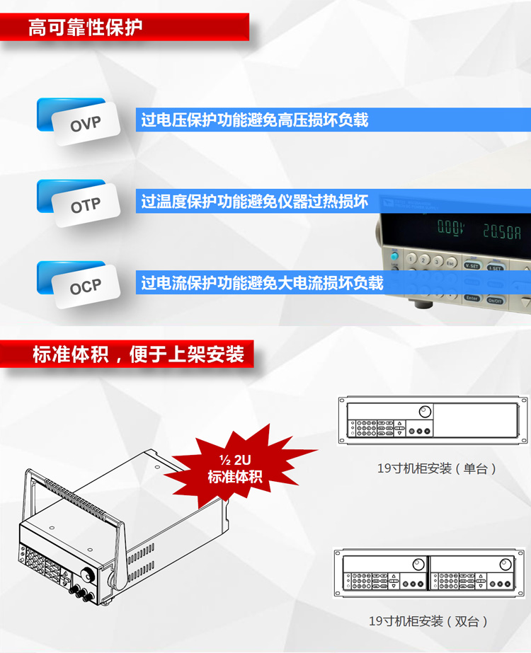艾德克斯（ITECH）稳压电源IT6722/IT6722A可编程直流稳压电源80V/20A/400W IT6722A(80V/20A/400W ...