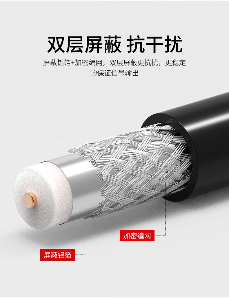 安润达（ANRUNDA) 室户外纯铜芯 SYWV75-7主线75-9高清有线电视线同轴电缆闭路高清线 【75-7】纯铜芯电视线 100米【图片 价格 品牌 报价】-京东