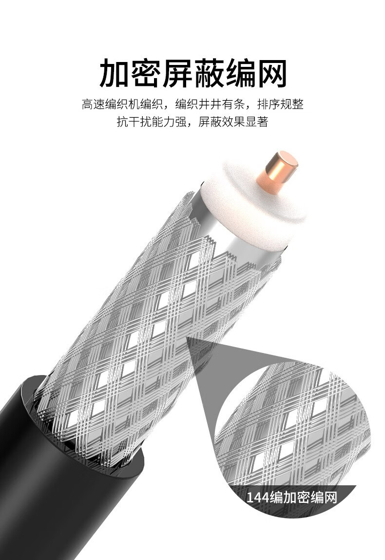 安润达（ANRUNDA) 室户外纯铜芯 SYWV75-7主线75-9高清有线电视线同轴电缆闭路高清线 【75-7】纯铜芯电视线 100米【图片 价格 品牌 报价】-京东