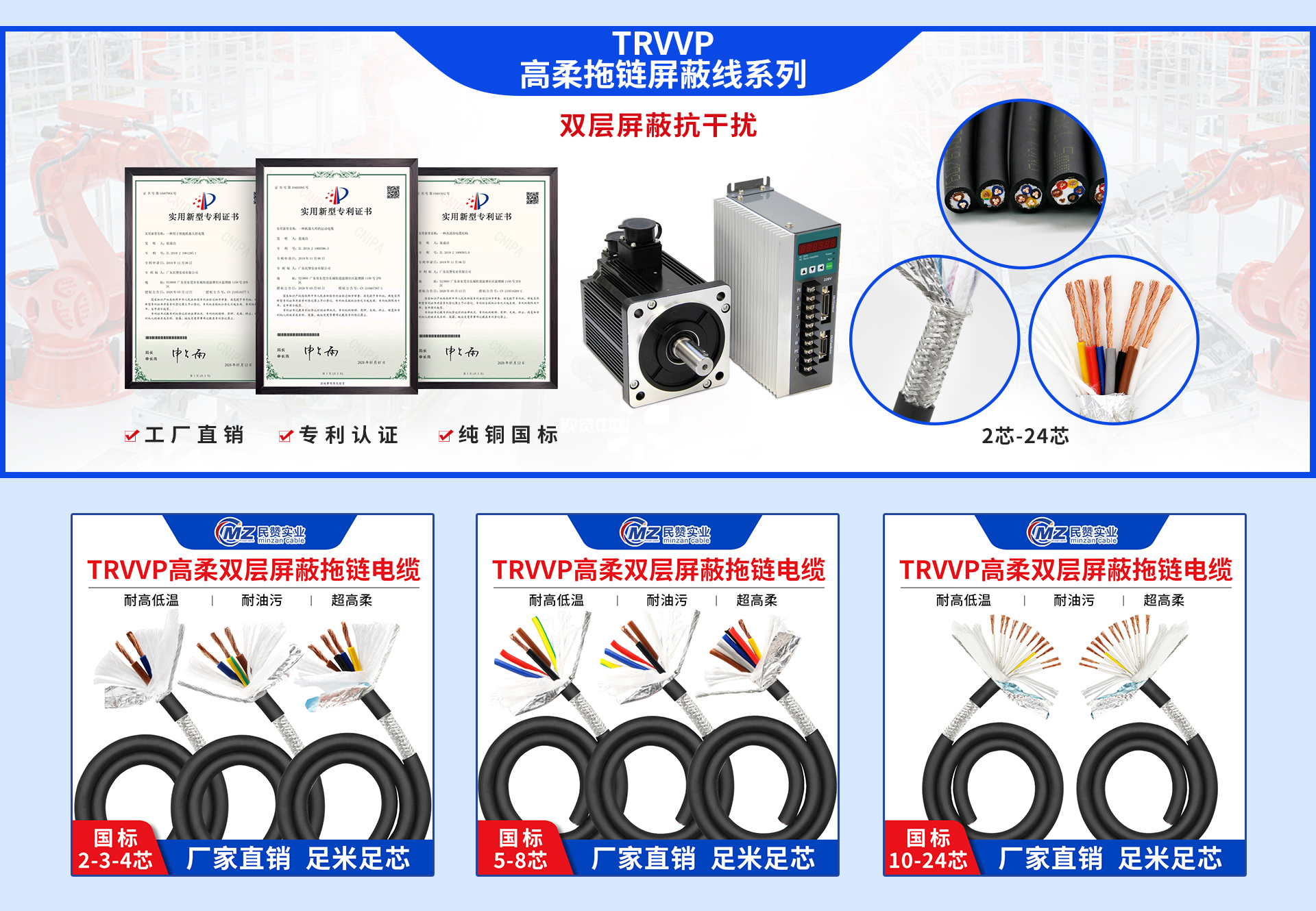 民赞电缆旗舰店 - 京东