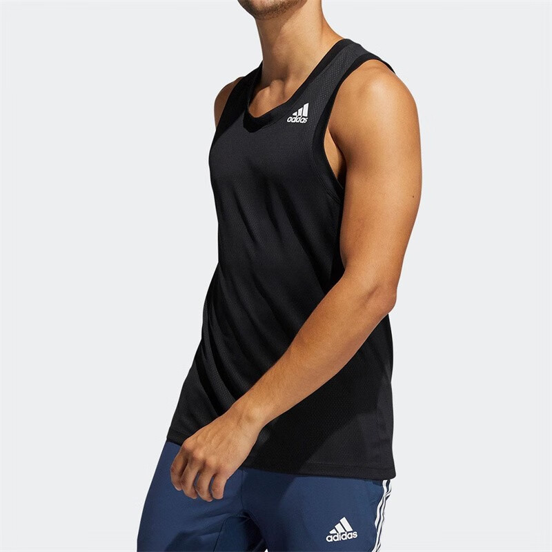 阿迪达斯 （adidas） 男装背心夏季新款运动服跑步休闲篮球训练快干透气无袖T恤 HB7457 L【图片 价格 品牌 报价】-京东