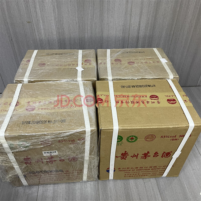 （罚) Y692 贵州茅台酒（飞天 原箱）2012年 53° 500ml 4箱－海关/政府-京东拍卖