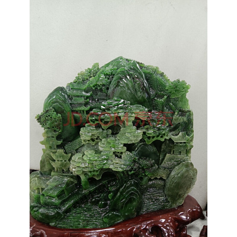 B05 和田玉碧玉摆件1个，重约8.5公斤－海关/政府-京东拍卖