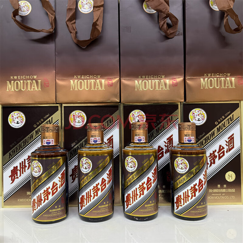 序号 B430 贵州茅台酒（彩釉珍品）2023年 53° 500ml 4瓶 －海关/政府-京东拍卖