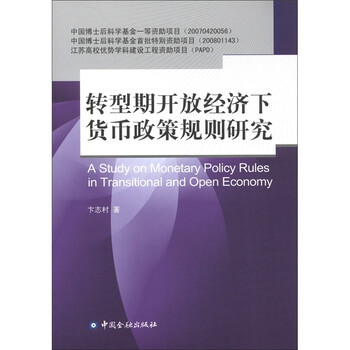 转型期开放经济下货币政策规则研究