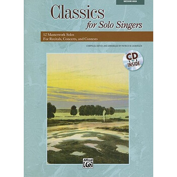 【】Classics for Solo Singers: 12 Masterwork