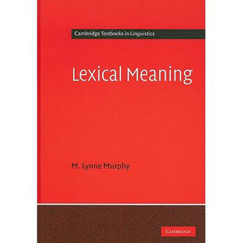 Lexical Meaning: - Lexical Meaning