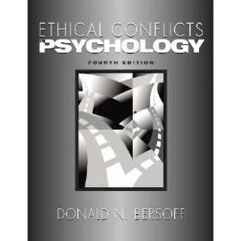 【】Ethical Conflicts in Psychology