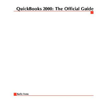【】QuickBooks 2000: The Official