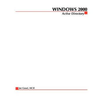 【】Windows 2000 Active Directory