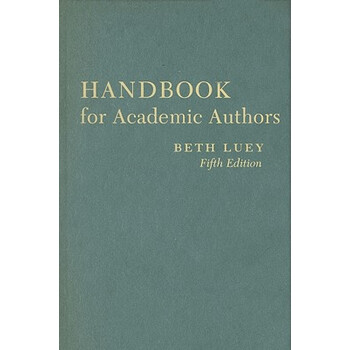 【】Handbook for Academic Authors