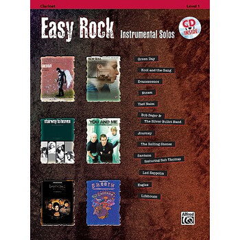 【】Easy Rock Instrumental Solos: Clarinet