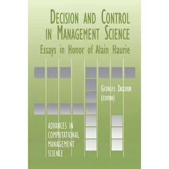 【】Decision & Control in Management