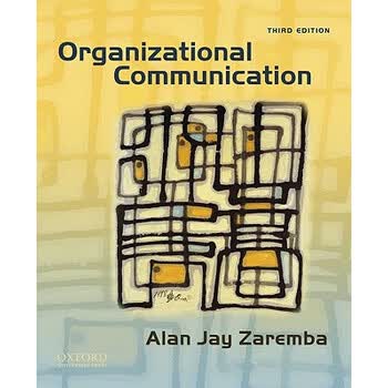 【】Organizational Communication