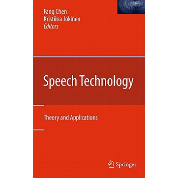 【】Speech Technology: Theory and