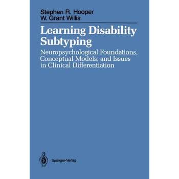 【】Learning Disability Subtyping: