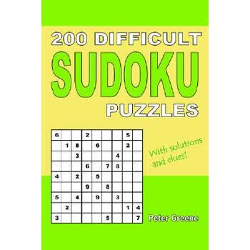 【】200 Difficult Sudoku Puzzles