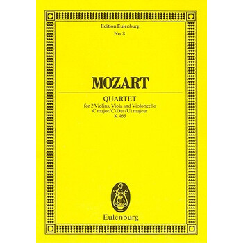【】Mozart String Quartet, K 465