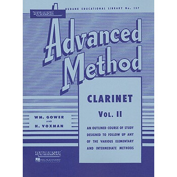 【】Rubank Advanced Method: Clarinet, Vol.