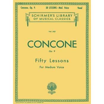 【】50 Lessons, Op. 9: Medium Voice