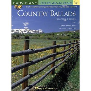 【】Country Ballads: Easy Piano CD