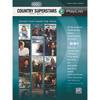 【】Country Superstars Sheet Music Playlist: