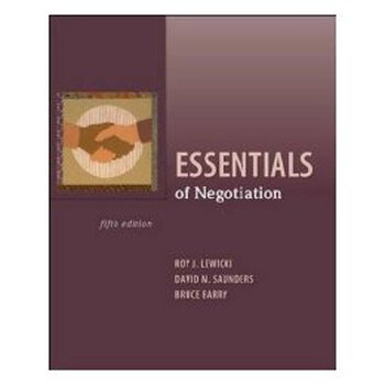 【】Essentials of Negotiation