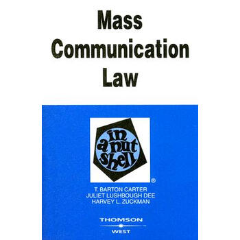 【】Mass Communication Law in a