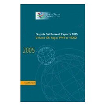 【】Dispute Settlement Reports 2005