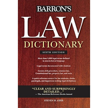 【】Barron's Law Dictionary
