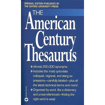 【】The American Century Thesaurus