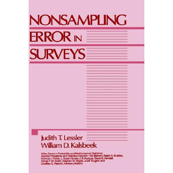 【】Nonsampling Error In Surveys