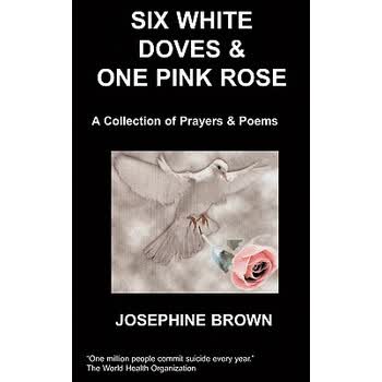 【】Six White Doves & One Pink Rose