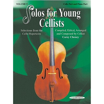 【】Solos for Young Cellists, Volume 5: