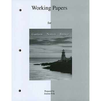 【】Managerial Accounting: Working