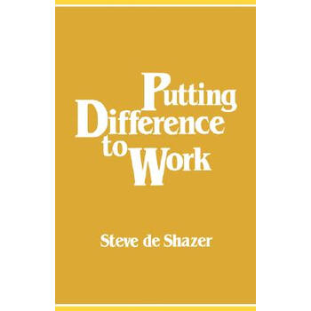 【】Putting Difference to Work