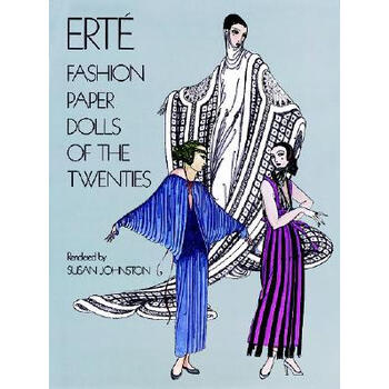【】Erte Fashion Paper Dolls of th