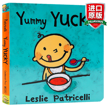 英文原版 一根毛脏小孩系列绘本 Yummy Yucky Leslie Patricelli 幼儿启蒙