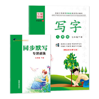 笔墨先锋 非临摹 写字大课堂 人教版 七年级下册（赠听写默写本）