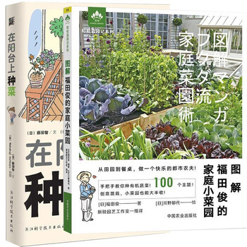 全2册 图解福田俊的家庭小菜园+在阳台上种菜 轻松造园记 轻松打造小菜园 新手种菜入门教程 书籍