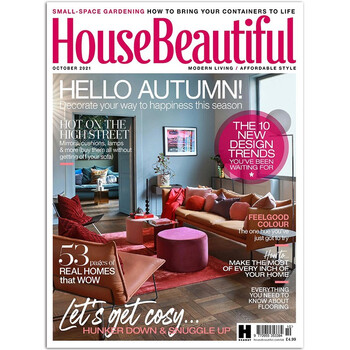 【单期可选】House Beautiful 住宅美化 2020/21年月刊 英国家居装饰设计杂志 2021年10月刊