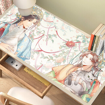 粉丝福利桌垫 由画手正版授权 尺寸60*30CM 戏曲猫奴风桌垫