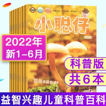 【共6本】小聪仔（科普版）杂志2022年1/2/3/4/5/6月打包 2~8岁益智兴趣儿童科普百科自然非2021过期刊