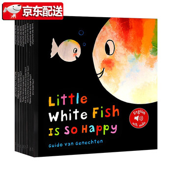彩色的小白鱼系列8册装 Little White Fish 视觉激发故事绘本 原版英文婴幼儿绘本