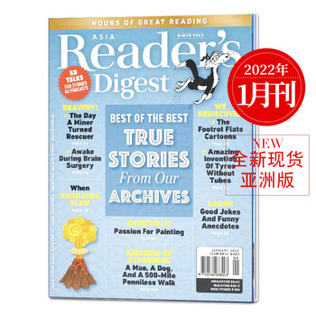 【单期可选】Reader's Digest 亚洲版读者文摘英文杂志 2021/2022年月刊 大学生英语文学故 2022年1月刊
